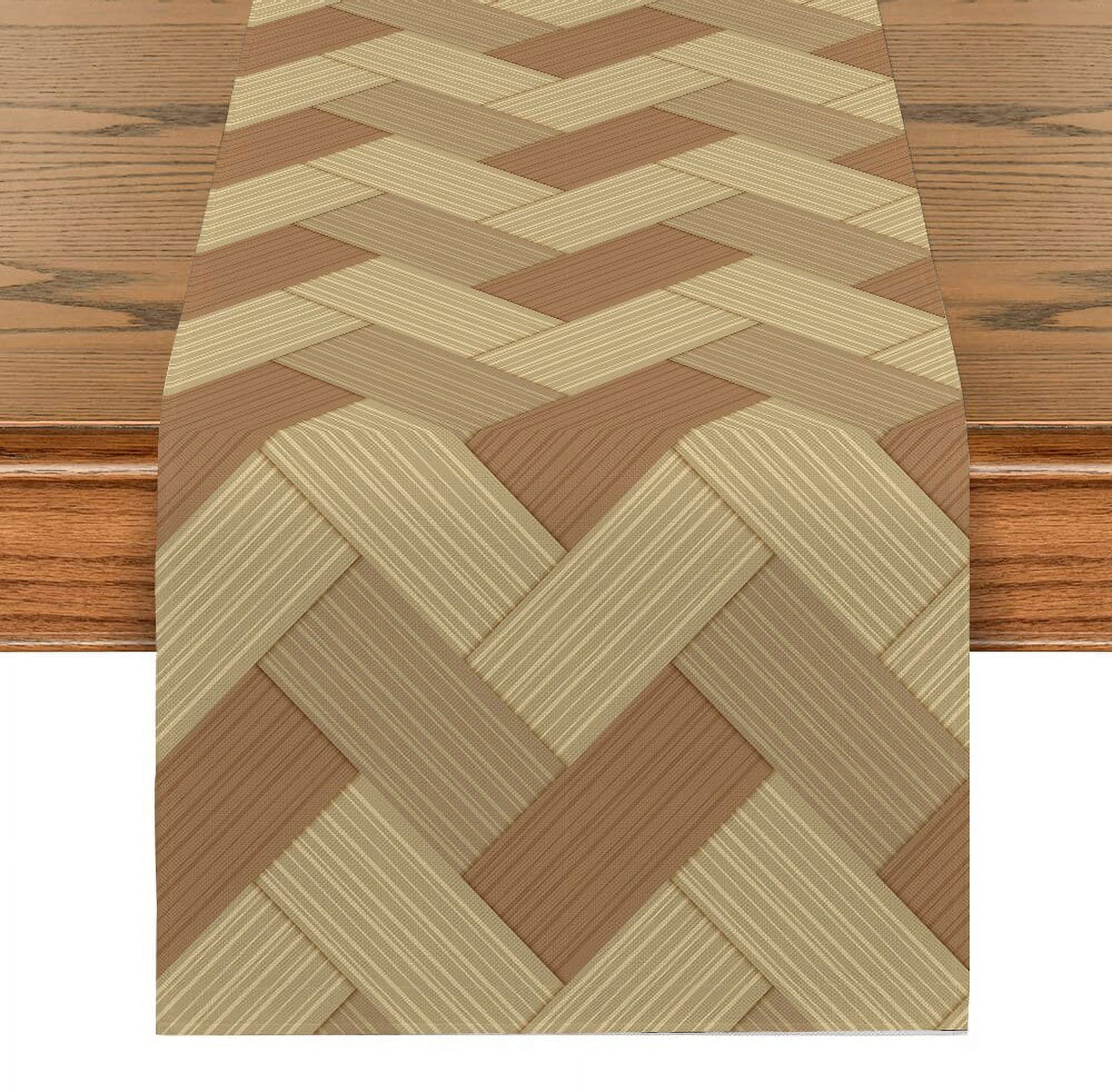 Green Pattern Table Runner Home Wedding Table Flag Mat Table ...