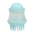 Green Pet Bath Brush Dog Cat Shower Massage Tool With Soap Dispenser ...