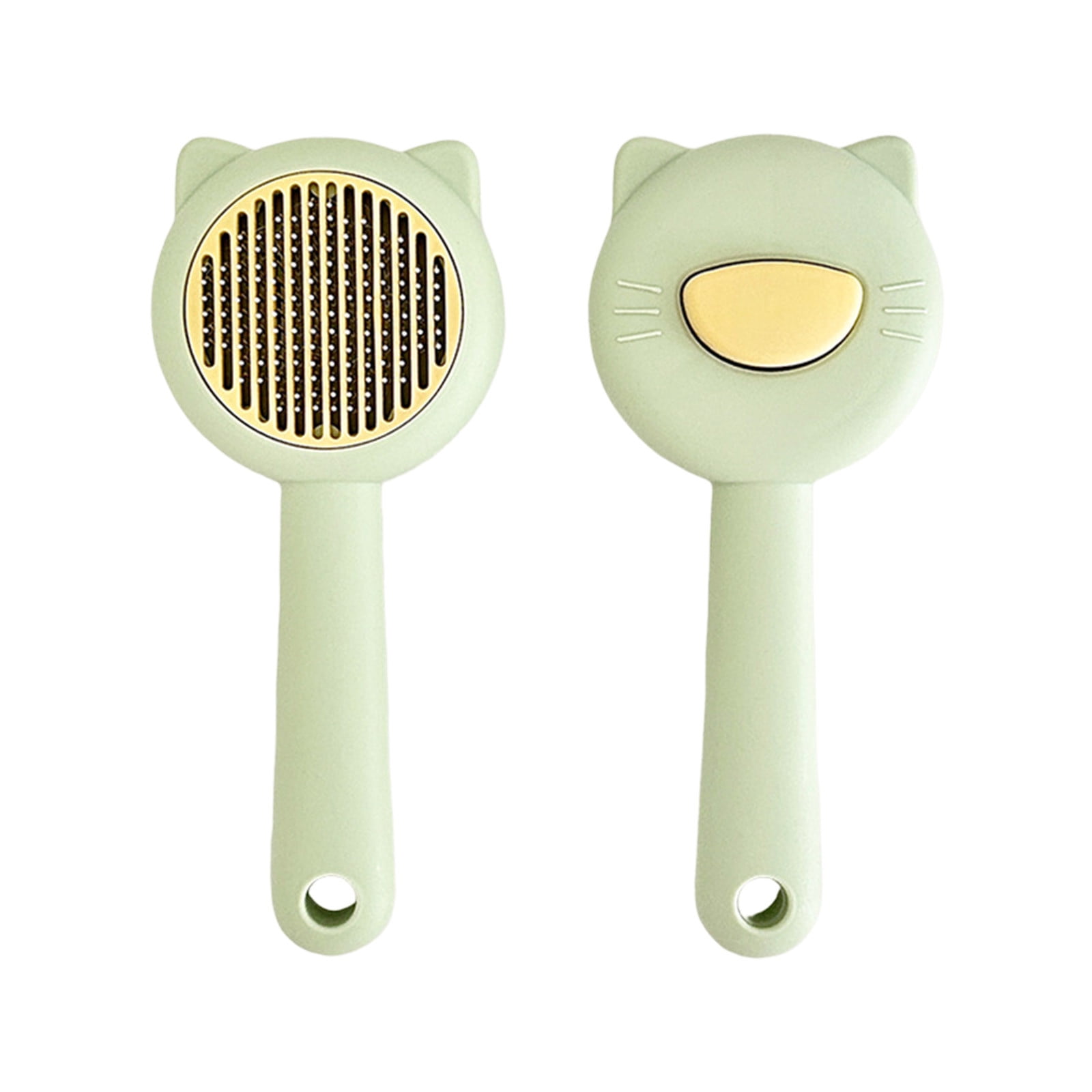 Green Pet Comb For Dogs And Cats Detangling And Hair Removal Self ...