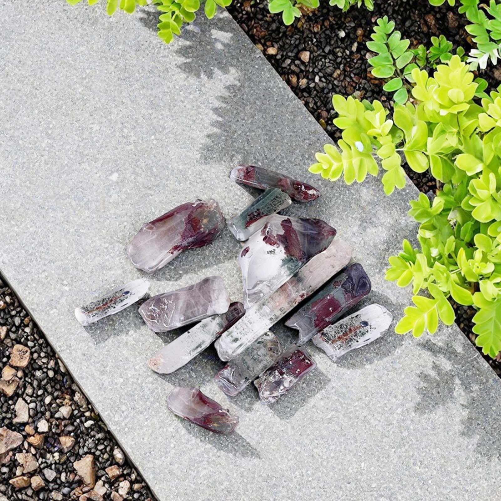 Green Phantom quartz Healing Crystals, 5pcs 0.78-1.38in, Natural Stone ...