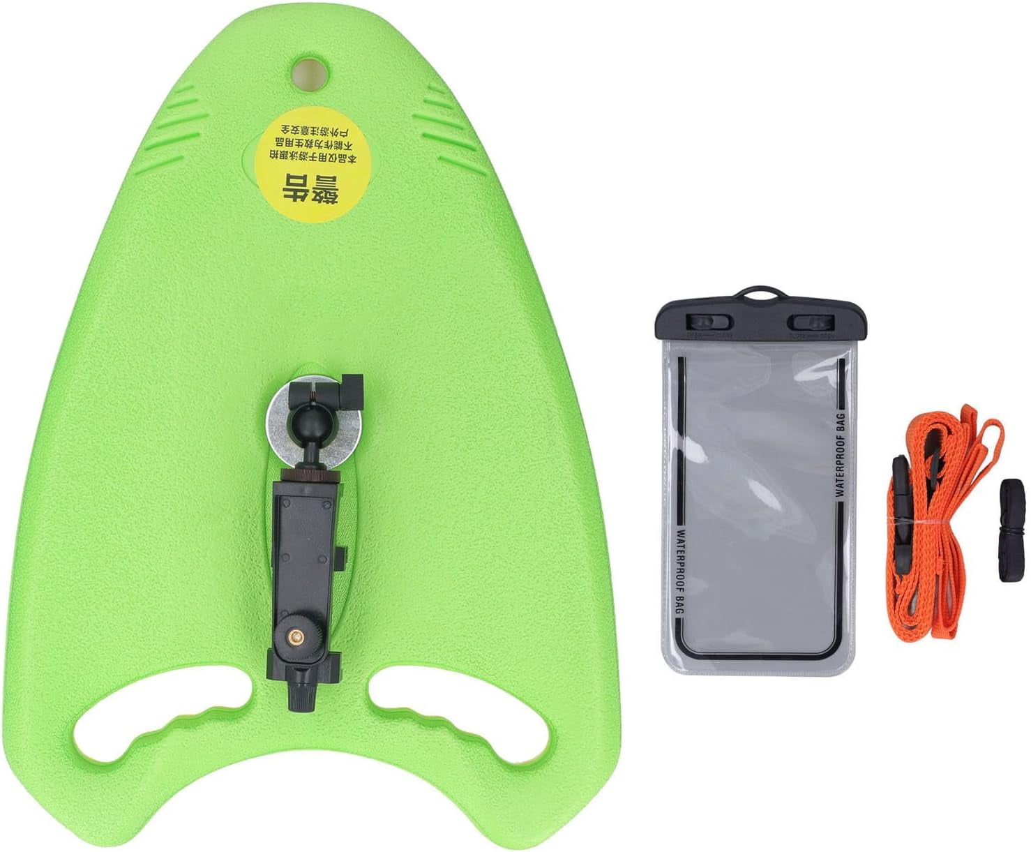 (Green)Phone Mount Swim Kickboard, Light Swimming Kickboard Adjustable ...