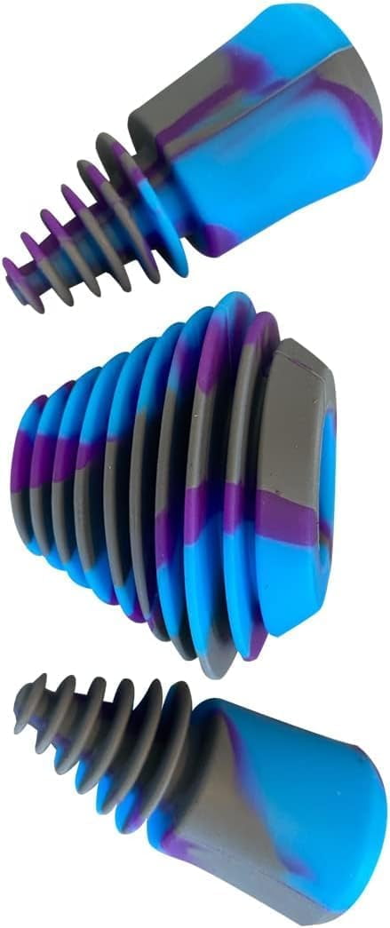 Green Piece® Three Silicone Purple Cleaning plugs + stoppers. Preserver ...