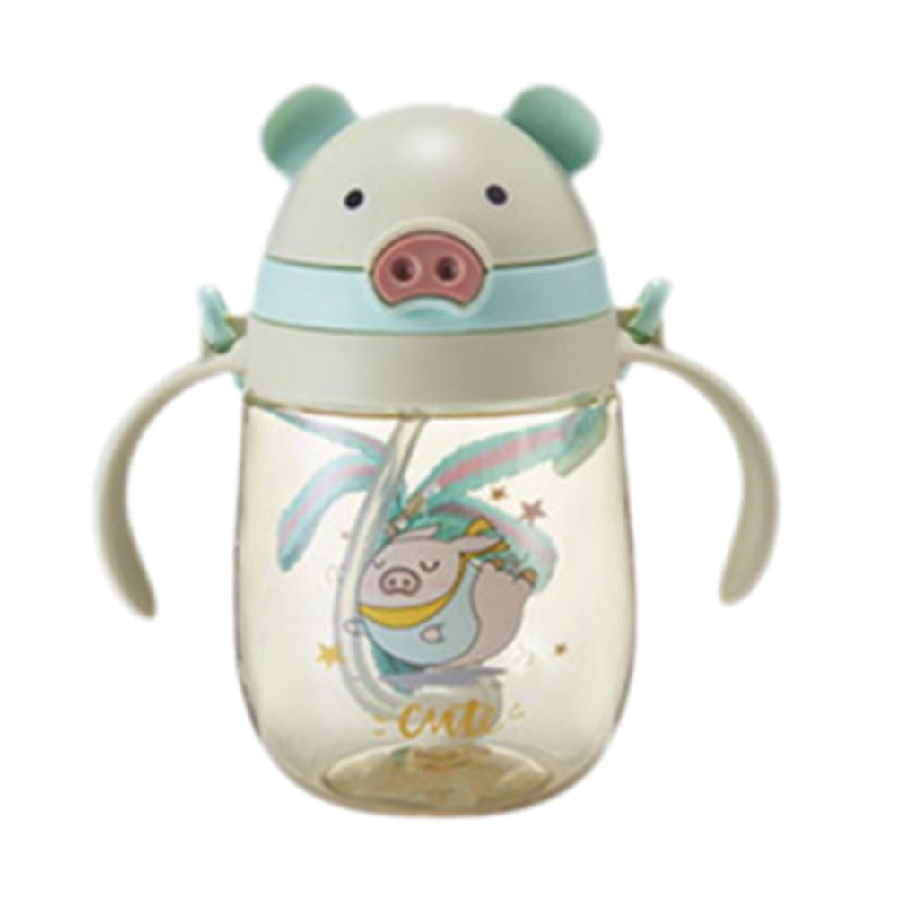 Green Piggy Children'S Water Kettle Kindergarten Strap Double Handle ...