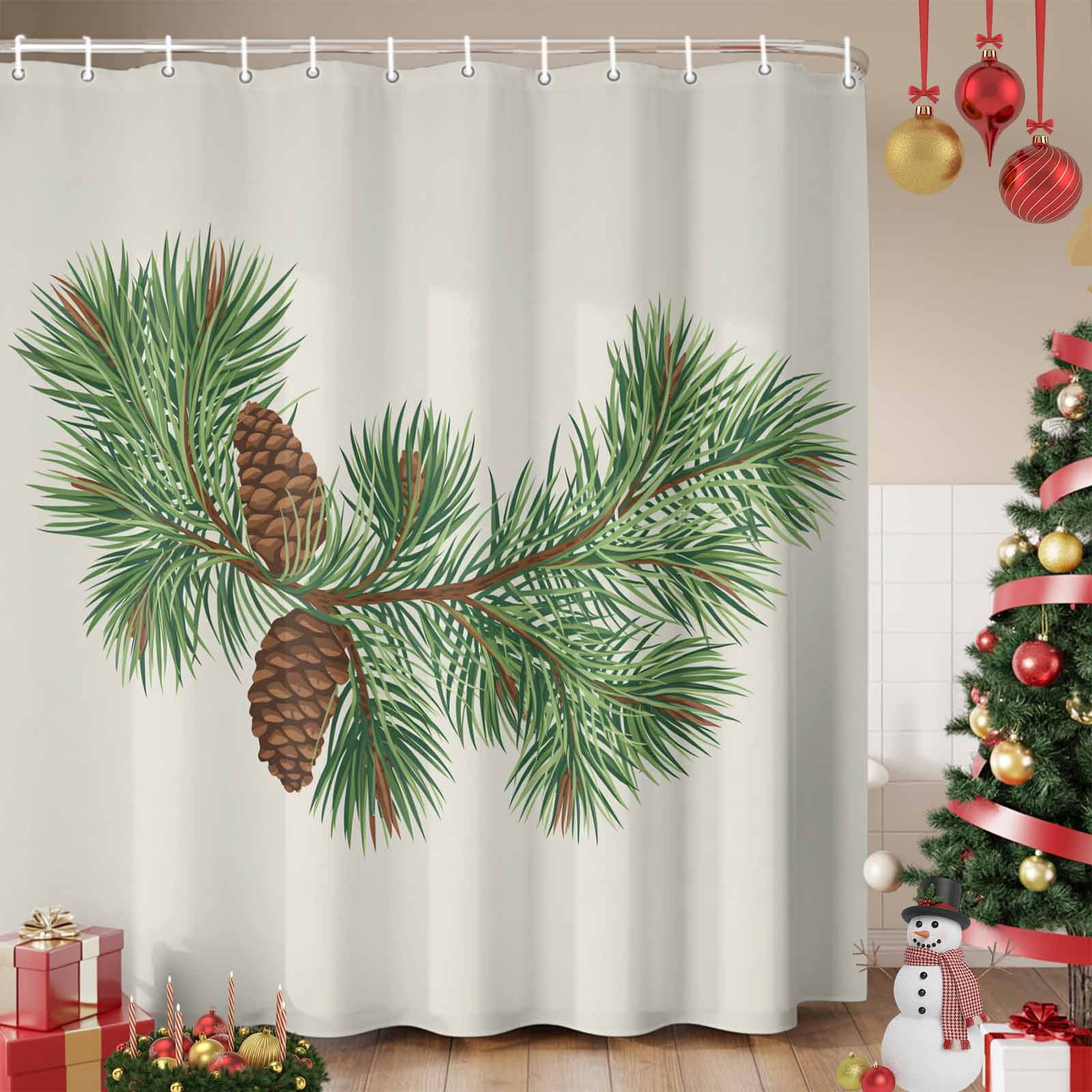 Pine Cone Shower Curtain
