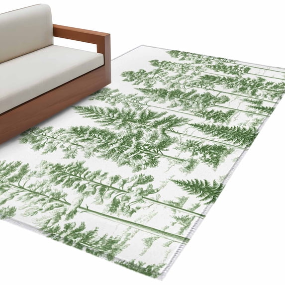 Green Pine Tree Large Area Rugs for Bedroom Living Room, Soft Non Slip ...
