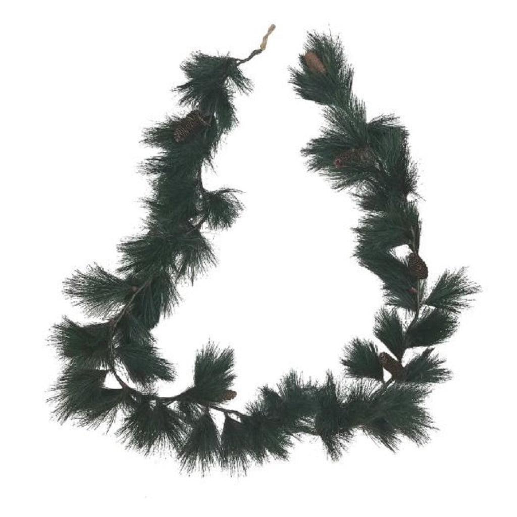 Green Pine and Pine Cone Christmas Garland 9 Feet Long 60 Tips ...