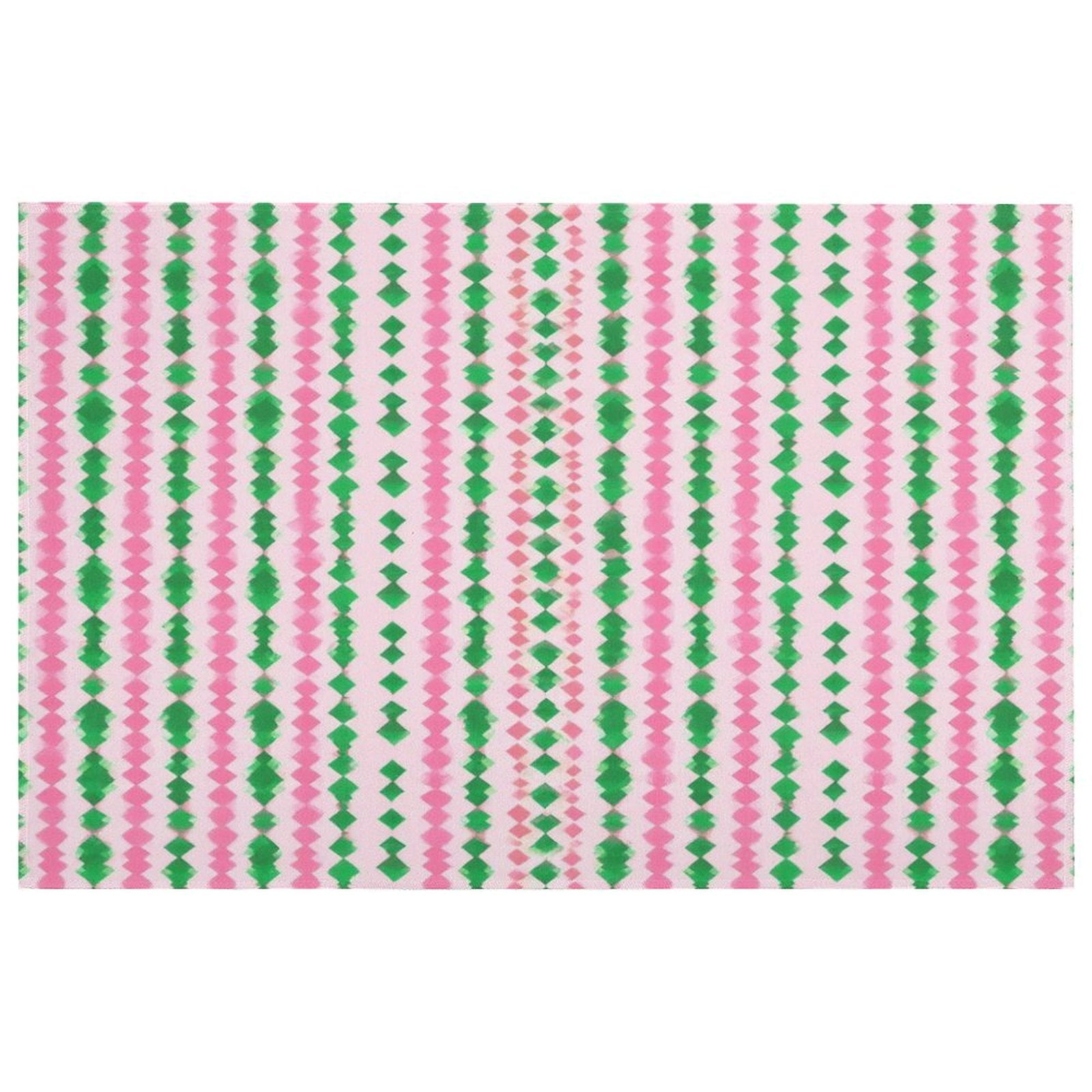Green Pink Diamond Pattern Adult Home Decor Bedroom Living Room Crystal ...