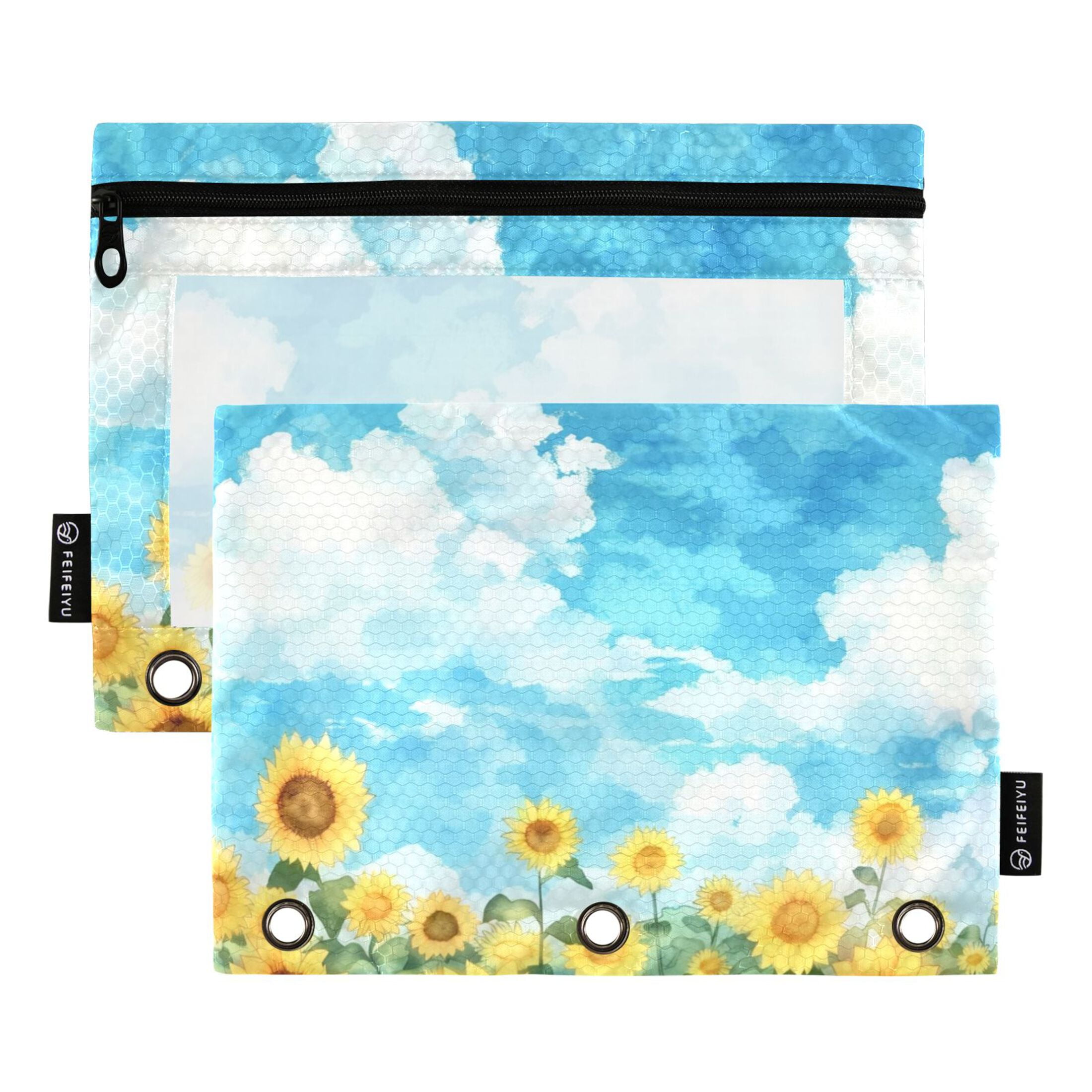 Green Plaid Hearts Valentine Binder Pouches Zipper Pocket Document ...