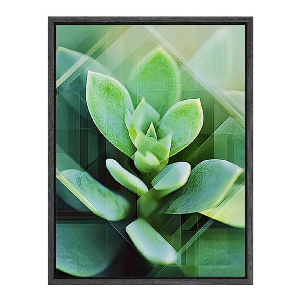 Green Plant Leaf Art Canvas Print, Modern Wall Decor for Home, Fresh ...