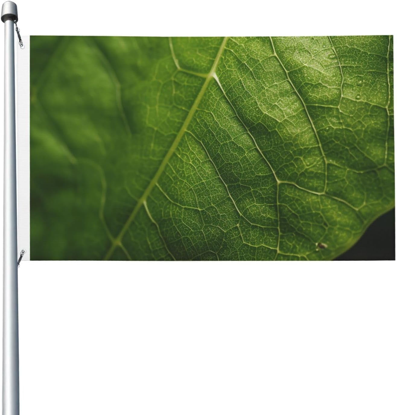 Green Plant Leaf Garden Flag Welcome Flags for Outside Holiday Banner ...