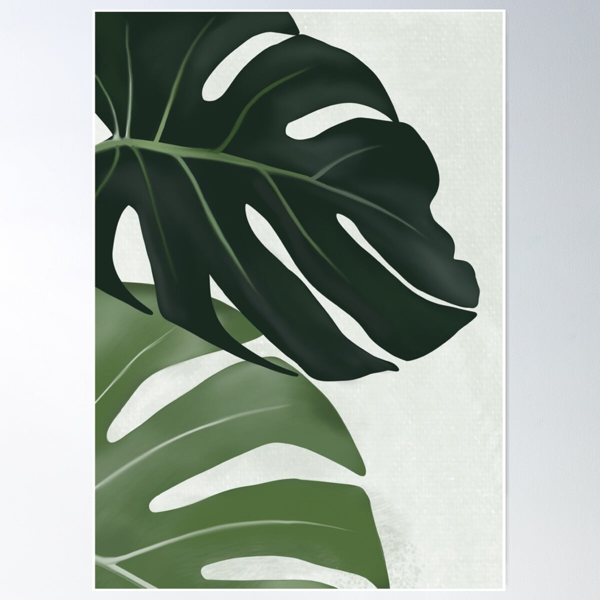 Green Plant Poster Wall Art, Modern Wall Decor For Living Room Bedroom ...