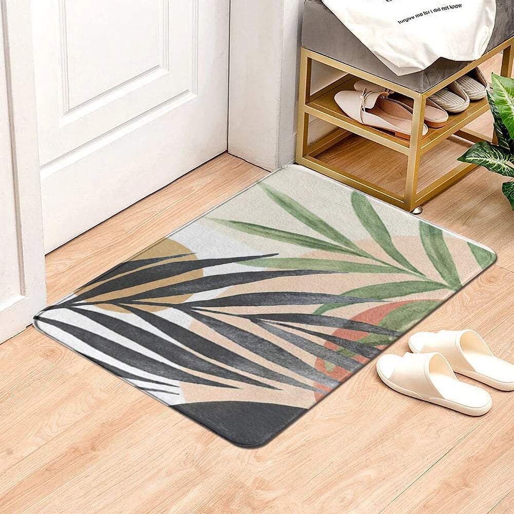 Green Plant Rainforest Leaf Carpet Living Room Carpet Hallway Balcony ...