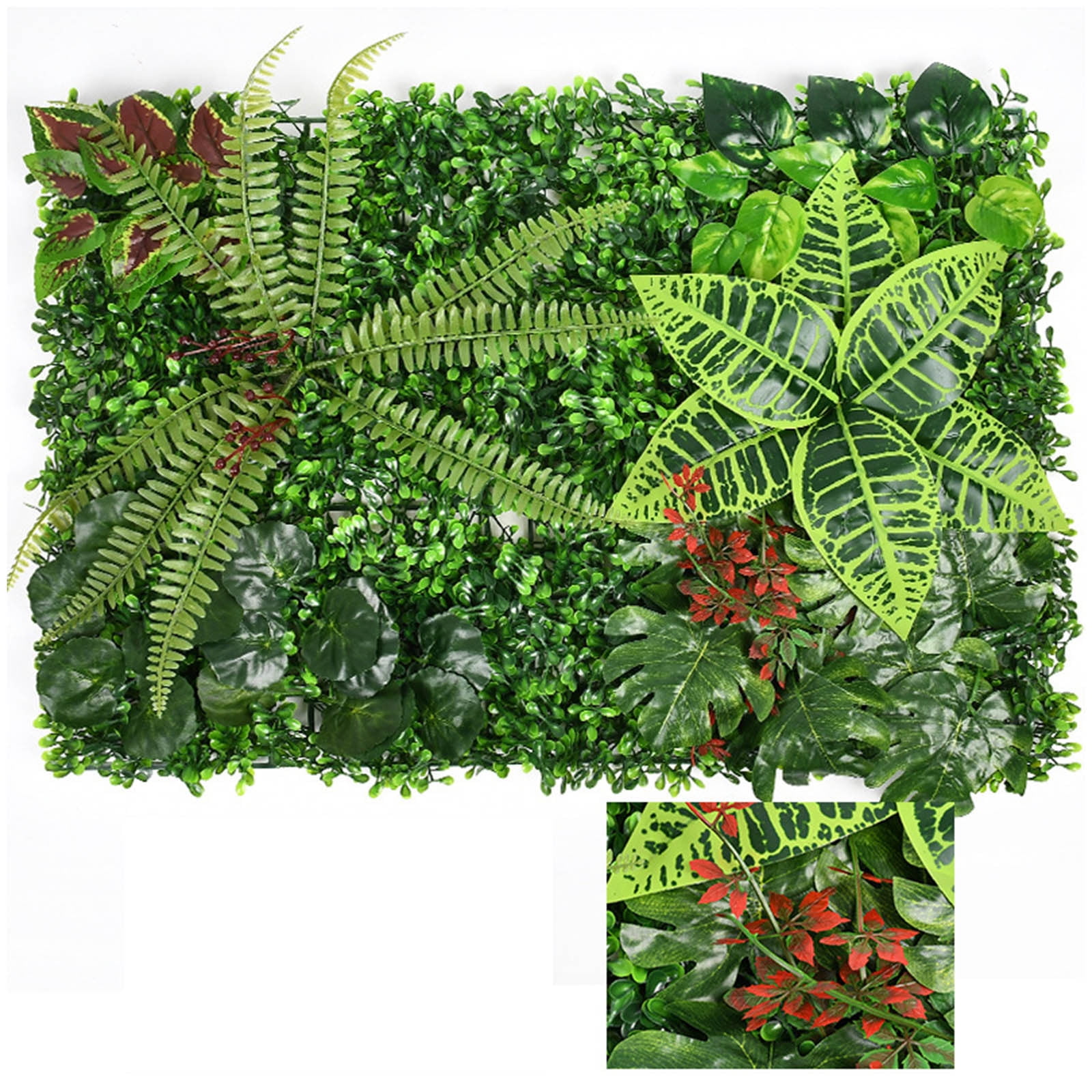 Green Plant Wall Simulation Plant Wall Decoration Living Room Interior ...