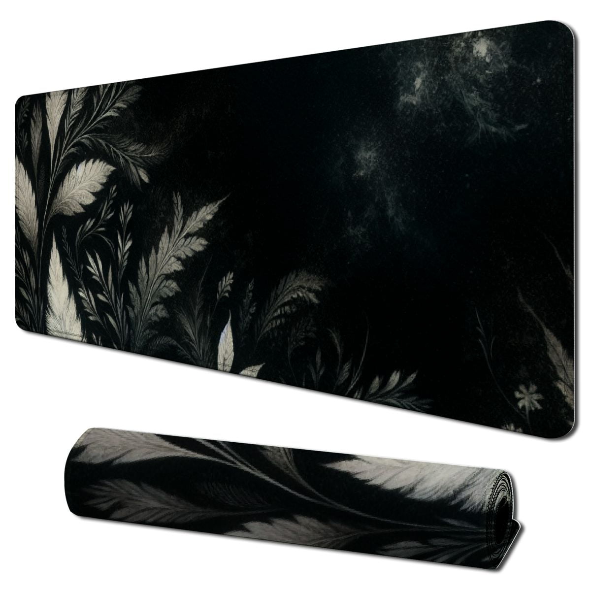 Green Plants Desk Mat Tropical Leaves Mouse Pad Cute, Large Extendded ...