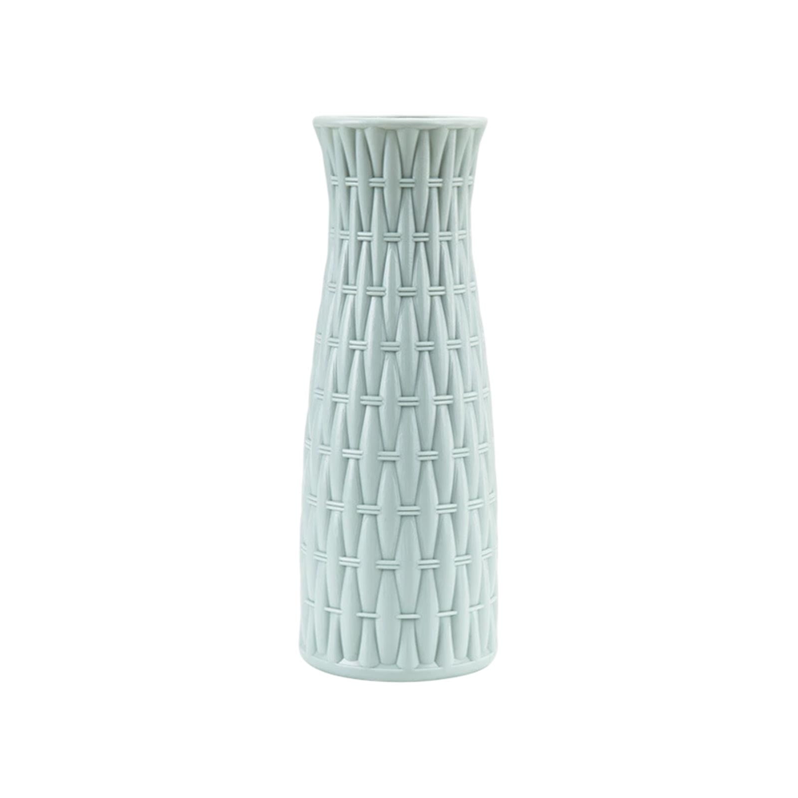 Green Plastic Vase Dry And Wet Flower Arrangement Container Imitation ...