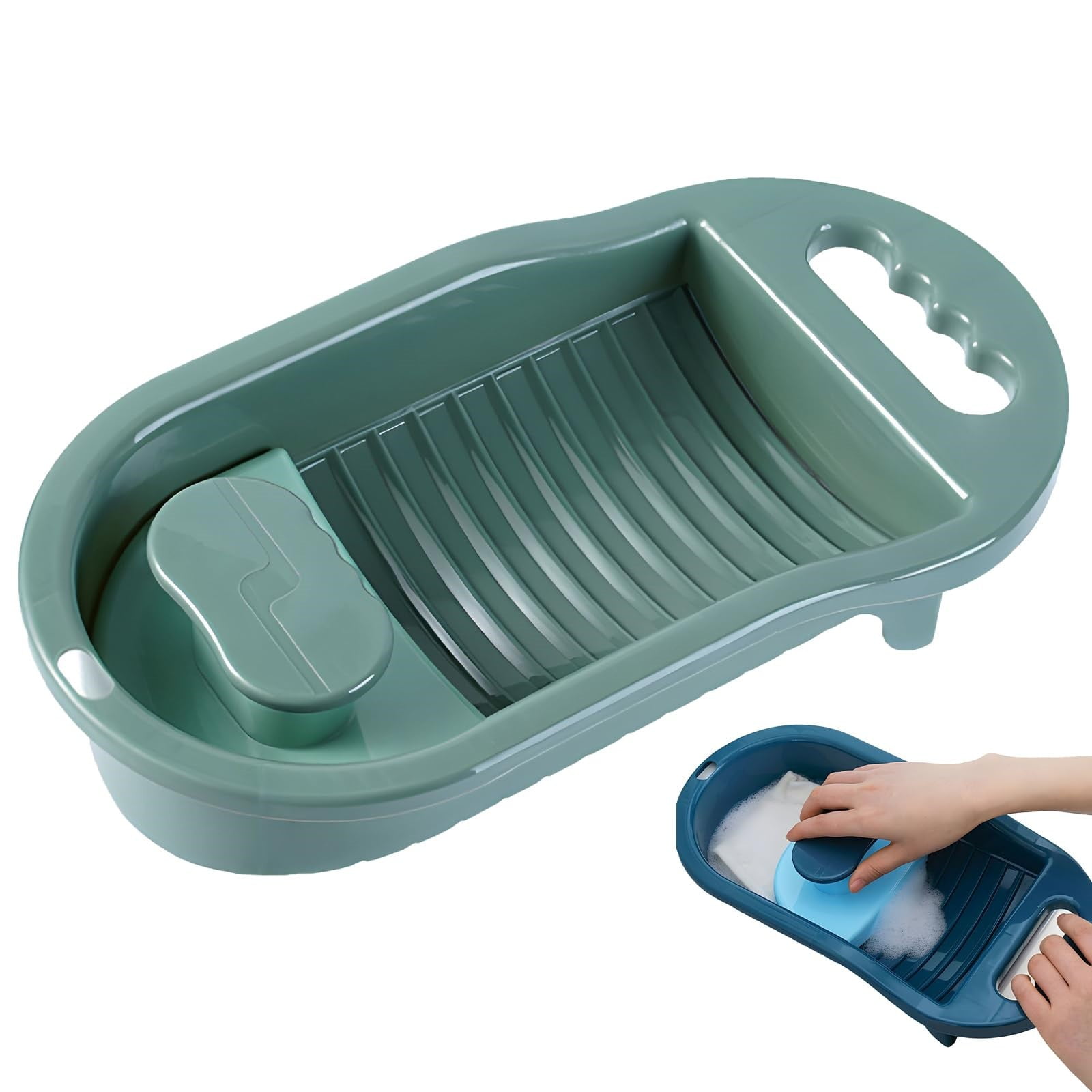 Green Plastic Washing Board, Household Clothes Cleaner for Students, By ...