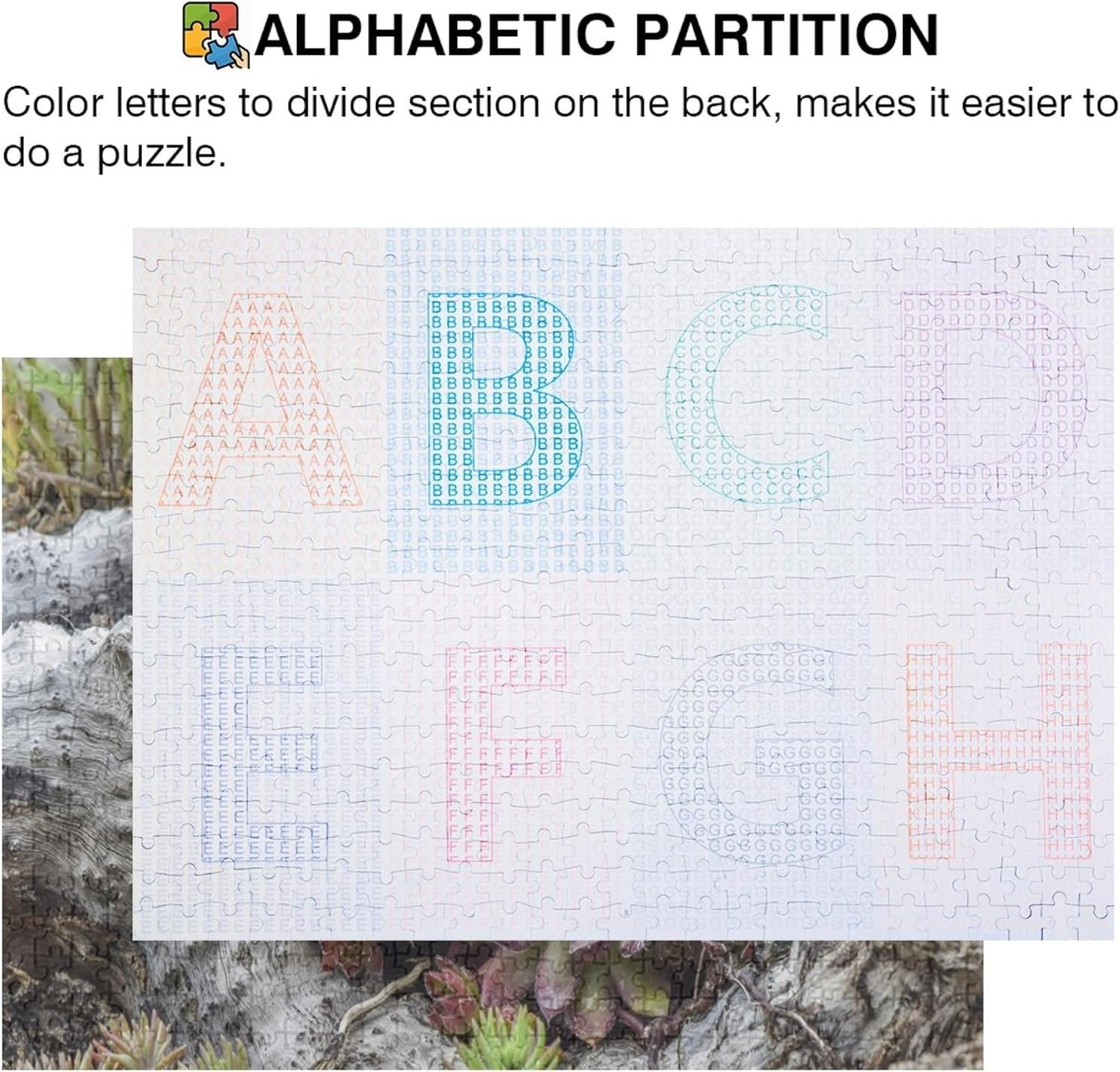 Green Pointed Ground Cover Jigsaw Puzzle 500 Pieces, Intellectual ...