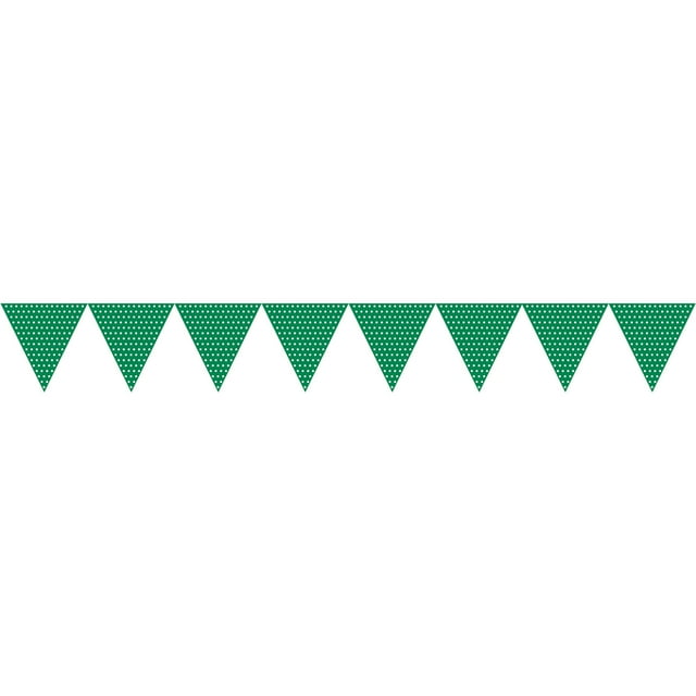 Green Polka Dot Flag Banner - Walmart.com