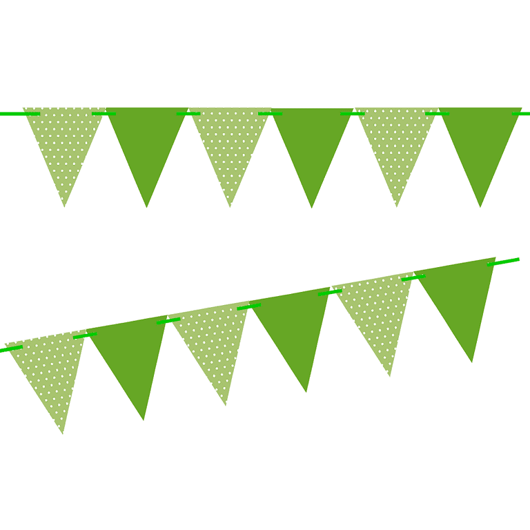 Polka Dot Triangle Banner Clipart