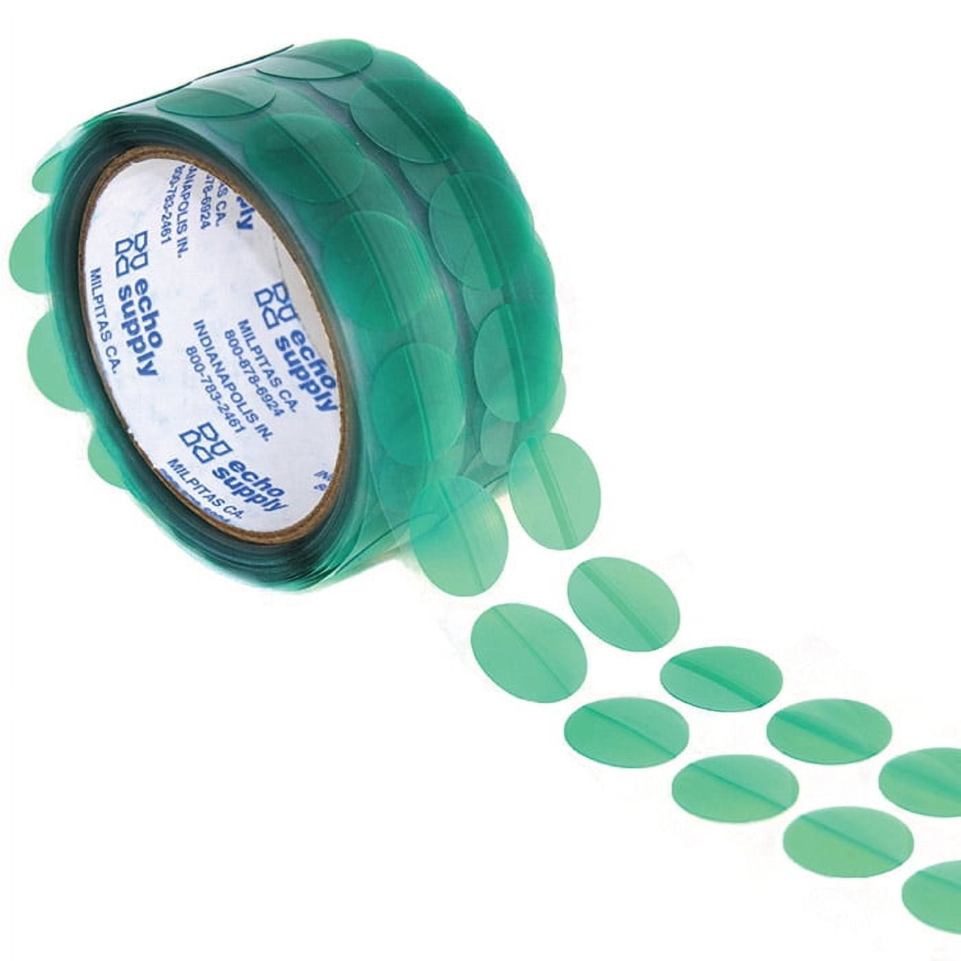 Green Poly Pull Tab Discs - 1 Roll of 500 Polyester Masking Tape Die ...