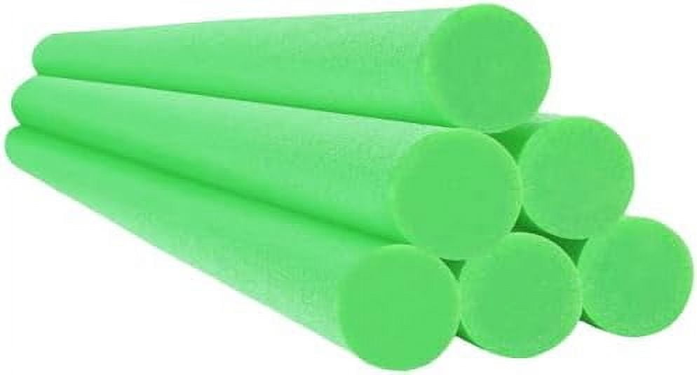 Green Pool Noodles Swimming Solid Core Foam Tube, Floating Thick ...