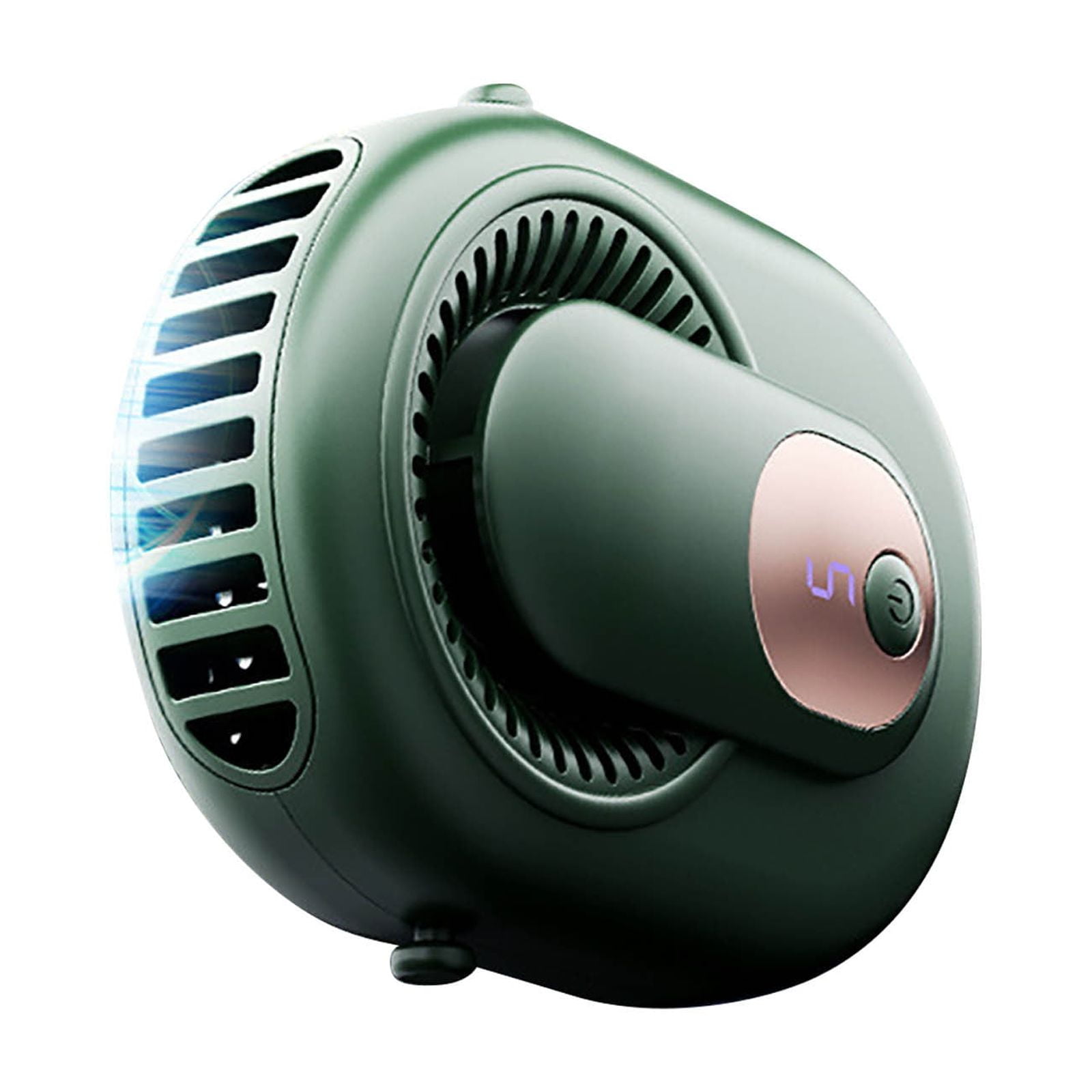 Green Portable Waist Hanging Fan High Power Camping Hiking Cycling ...