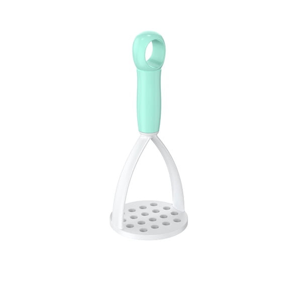 Green Potato Masher With Ergonomic Comfortable Handle, Leaf Pattern ...