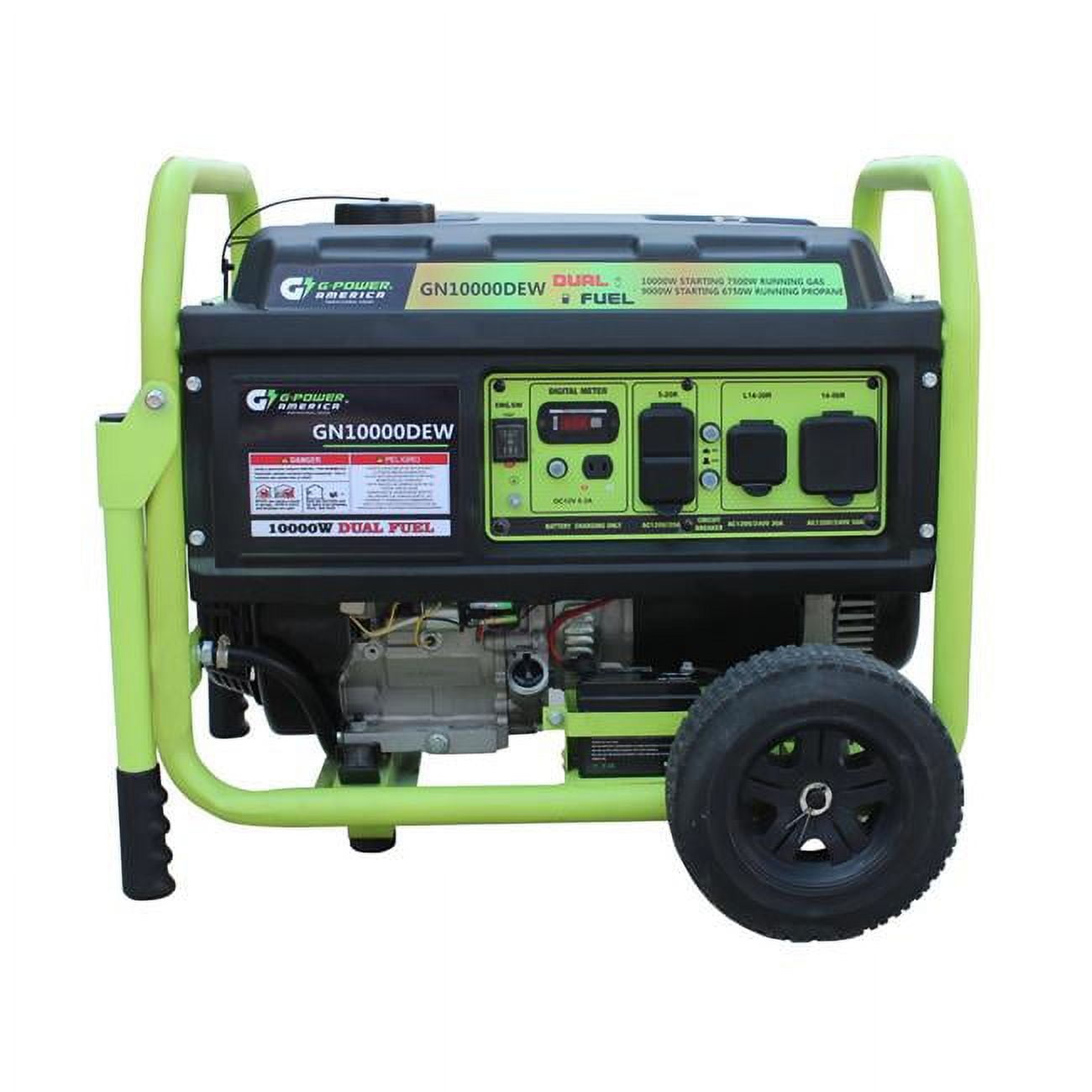 Green-Power Pro Series 10000/7500W Dual Fuel Generator w/420cc 15HP ...