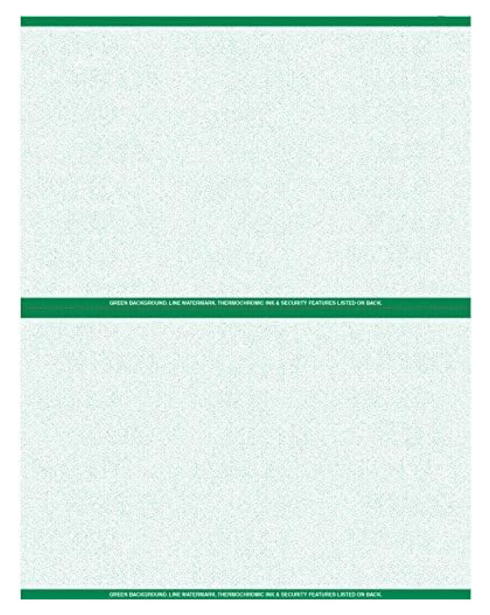 Green Prescription Security Laser RX Sheets - Has one perforation to ...