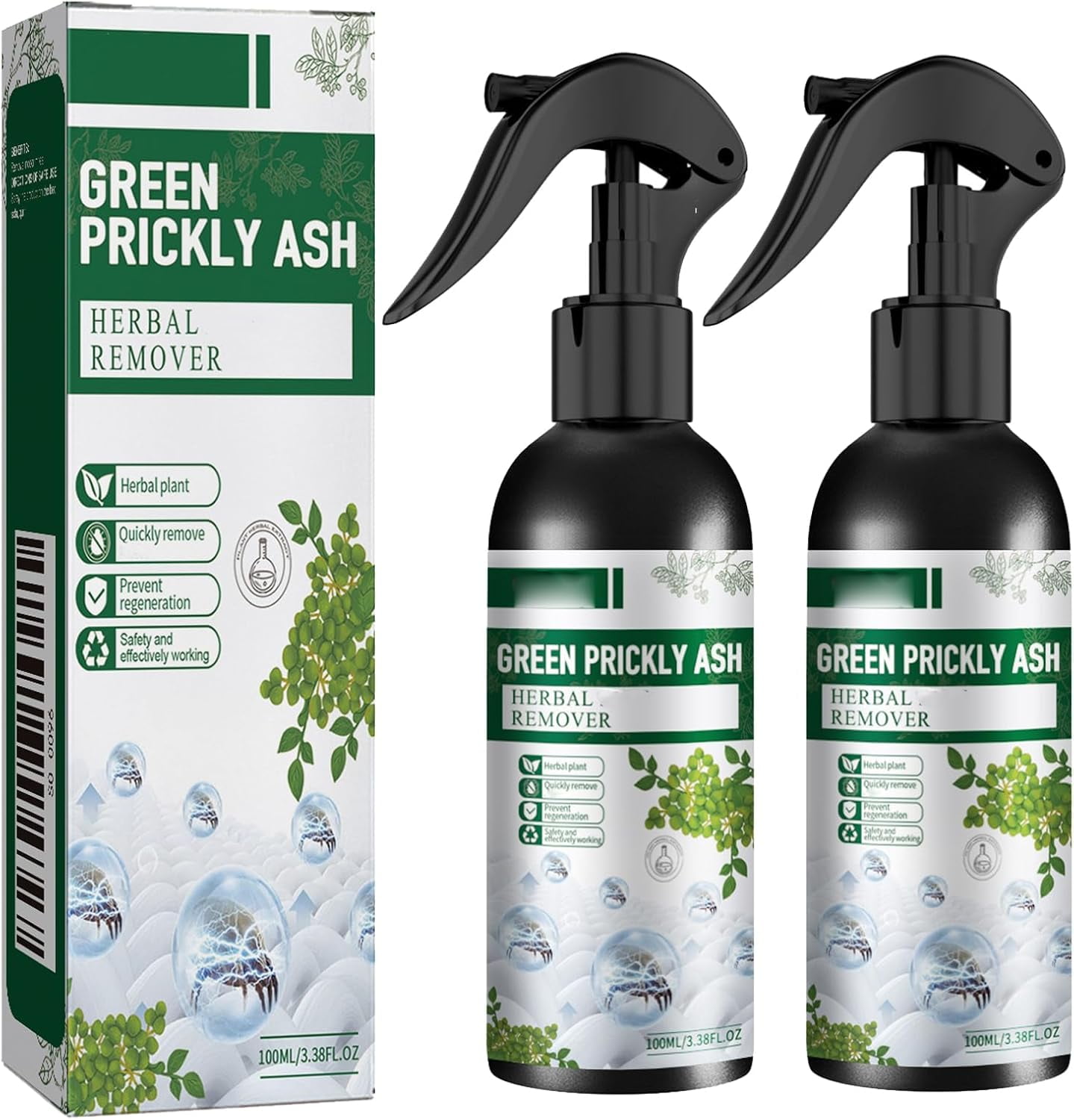 Green Prickly Ash Spray, 100ML Household Formula Spray, Use On ...