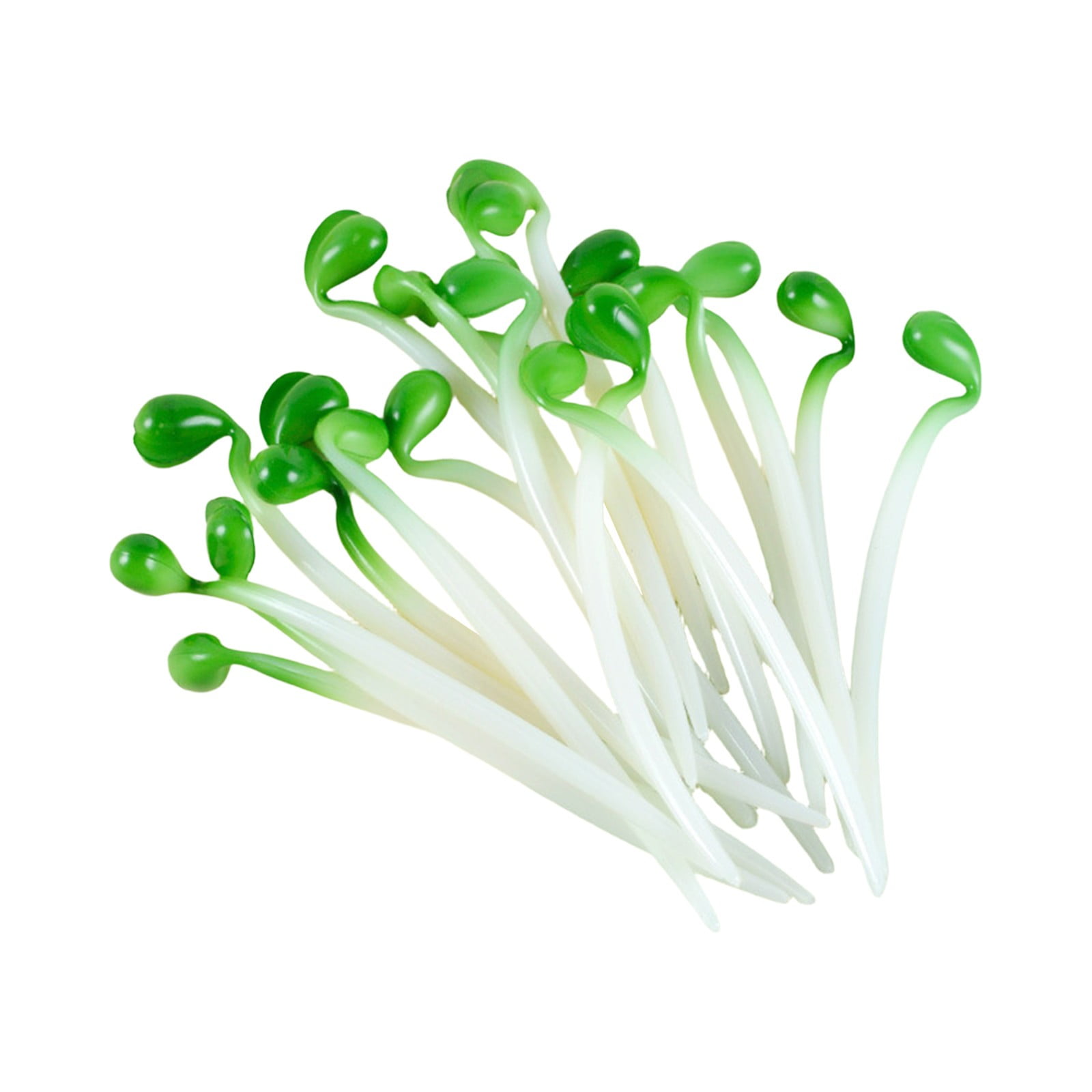 A Green Pvc Fake Vegetable Sprouts Food Model Set Of 20 Realistic ...