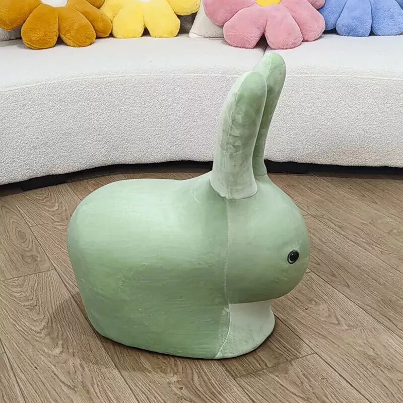 Green Rabbit Animal Shape kids Footrest Modern foot Stool - Walmart.com