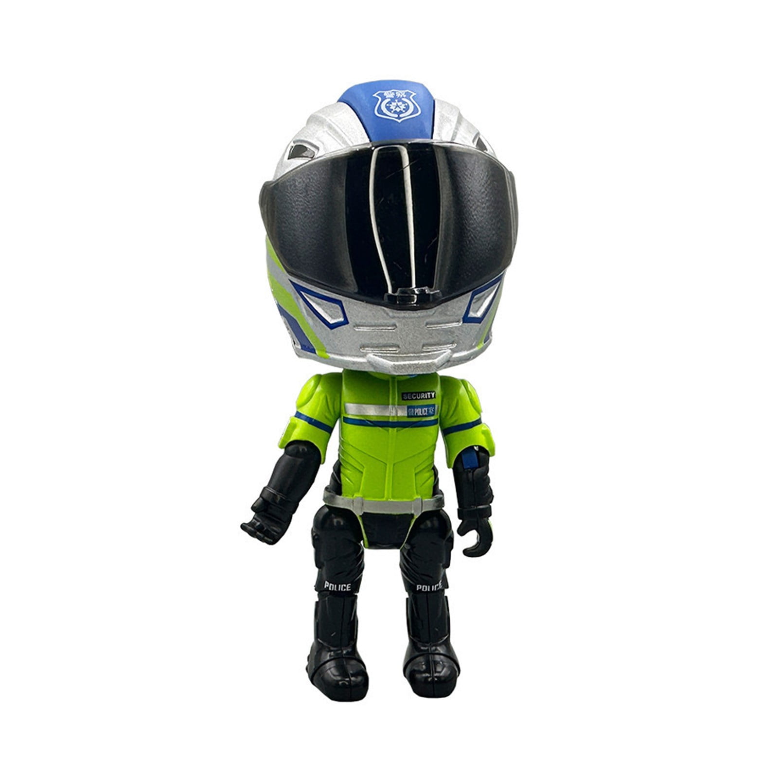 Green Racing Motorcycle Rider Action Figure Toy – Q Version of the ...