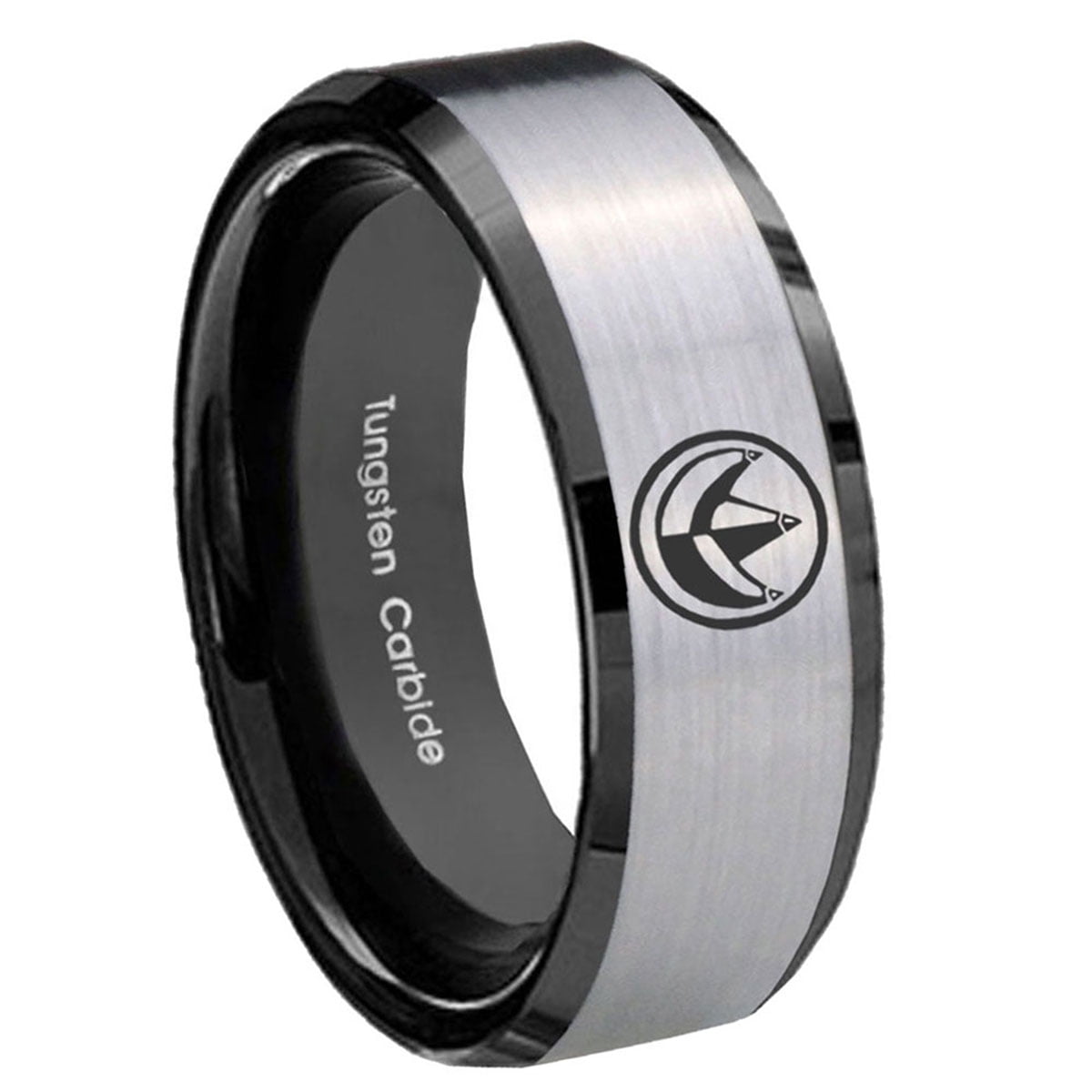 Green Ranger Power Tungsten Wedding Bands - Walmart.com