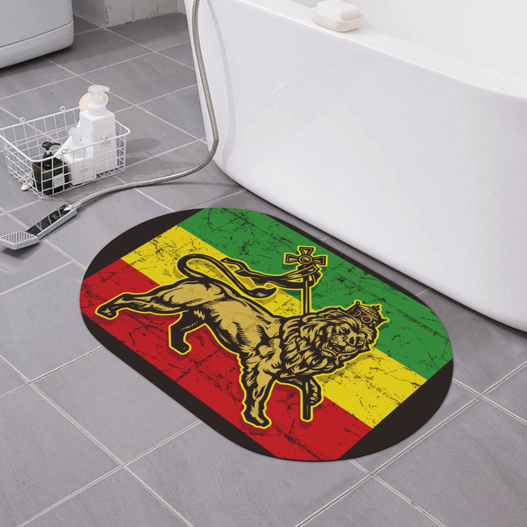 Green Rasta Lion Judah Flag RedJamaica Rastafarian Ethiopia ...