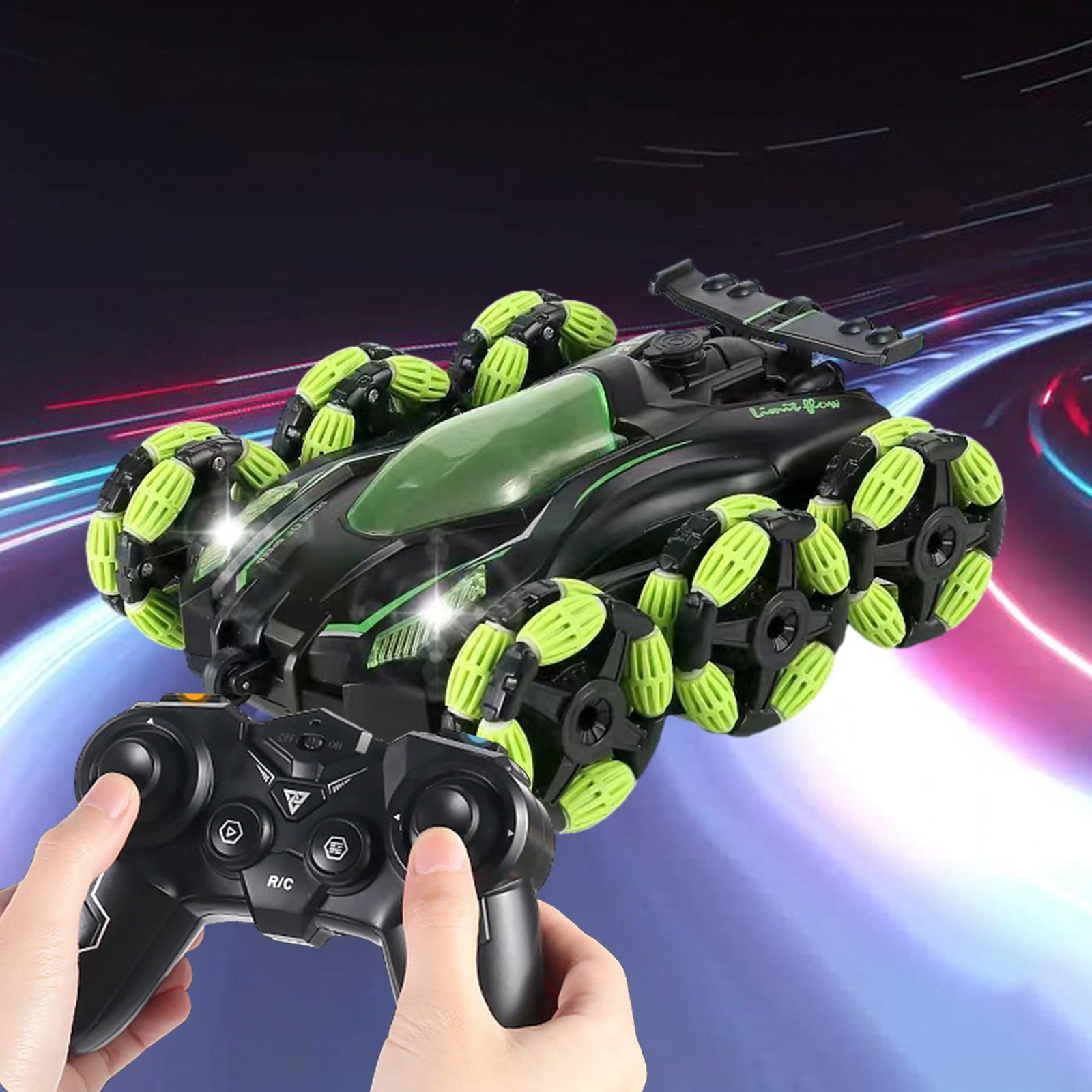 Green Rc Car, Six-Wheel Four-Wheel Drive Remote Control Cars, Off-Road ...