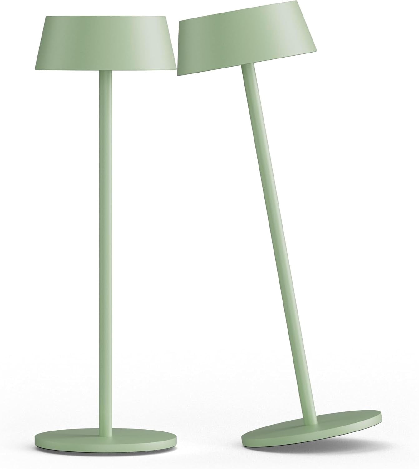 Green Rechargeable Table Lamps Set of 2, Battery Operated Table Lamp ...
