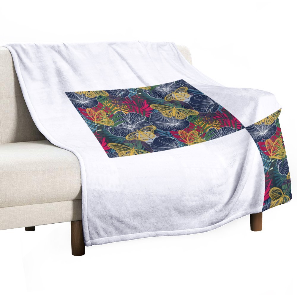 Green Red Blue Yellow Blanket, Gift Throw Blanket for Sofa Couch Chair ...