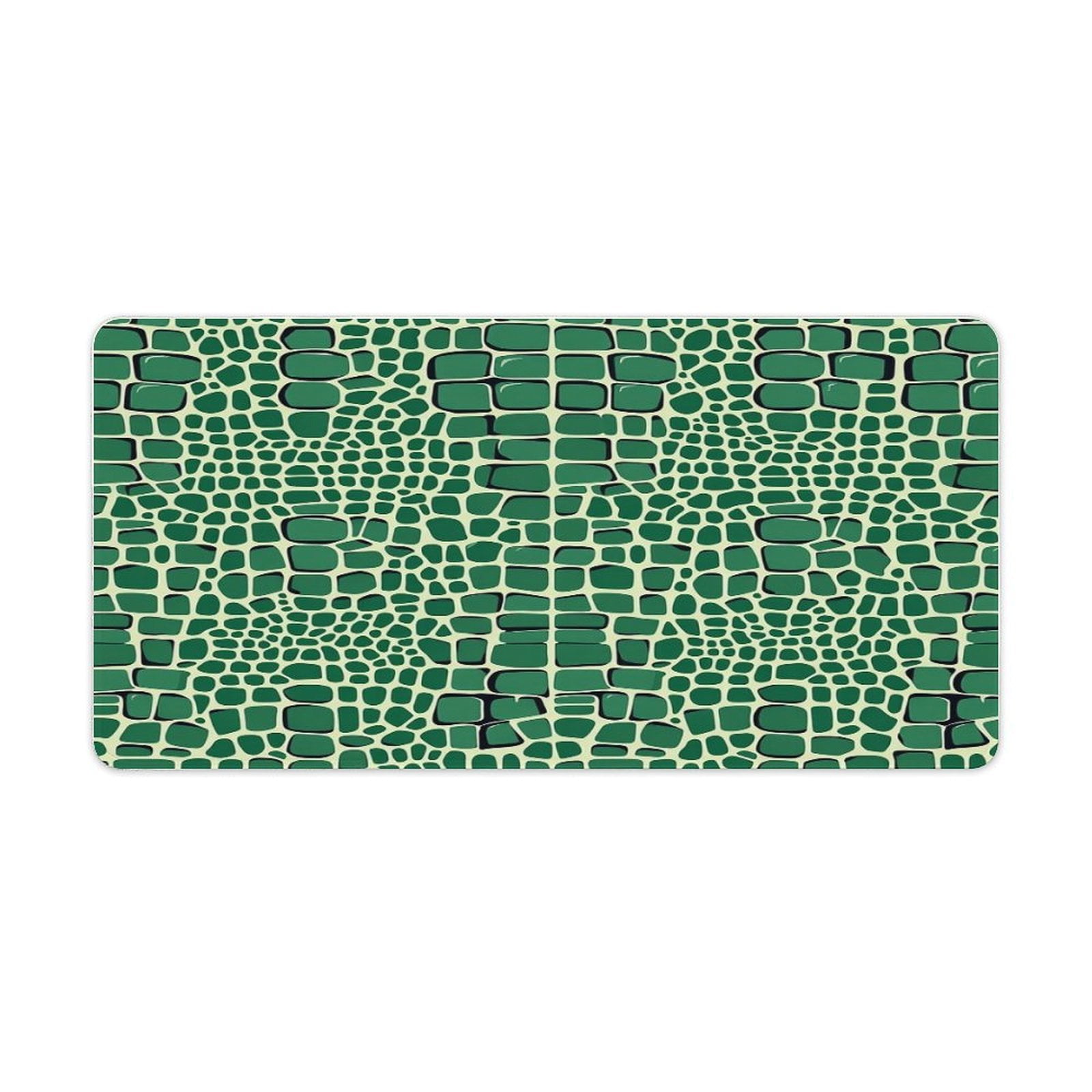Green Reptile Skin Mouse Pad Playmat Office Non-Slip Computer Table Mat ...