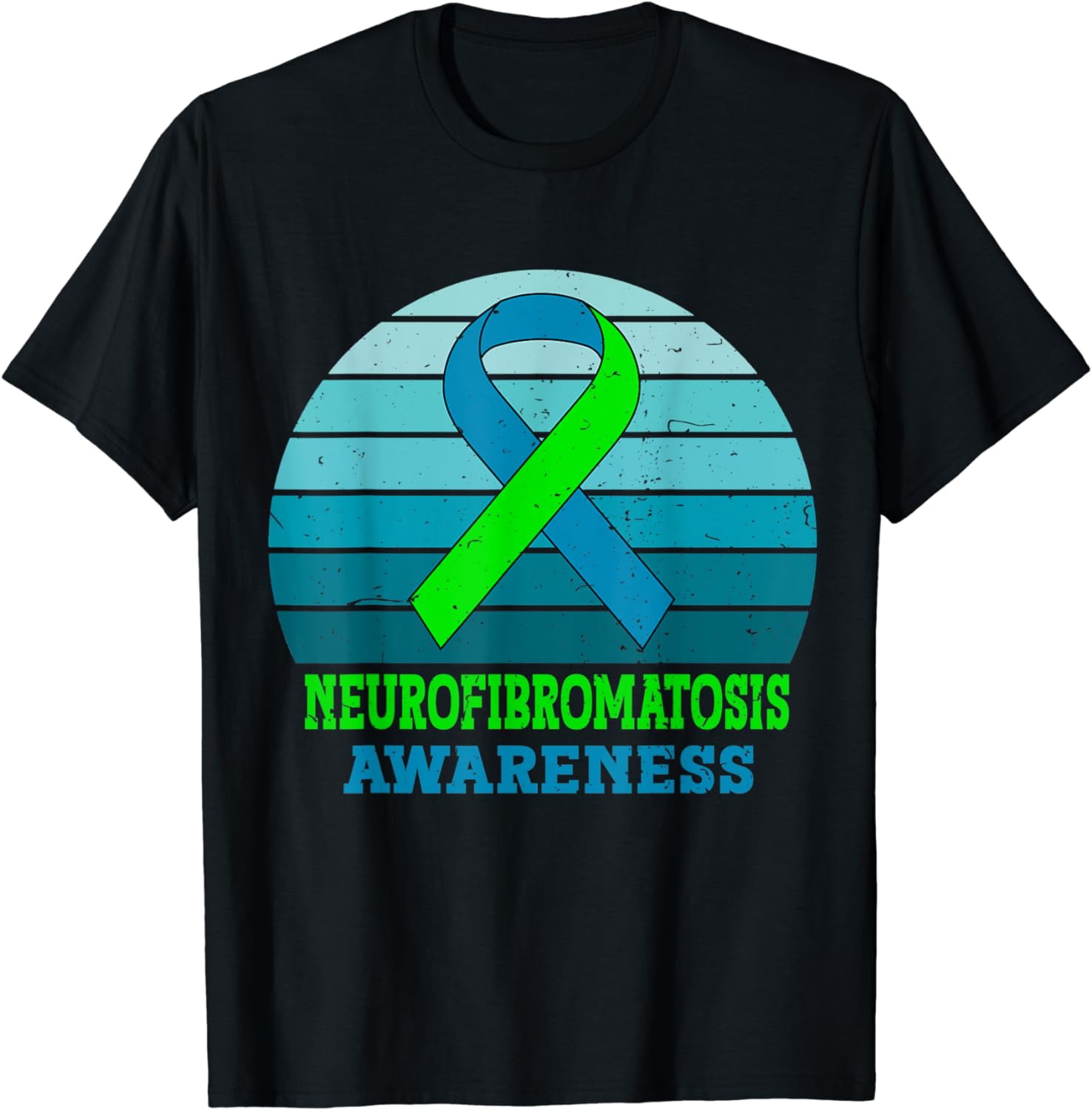 Green Ribbon NF1 Neurofibromatosis Awareness Vintage NF Tee T-Shirt ...