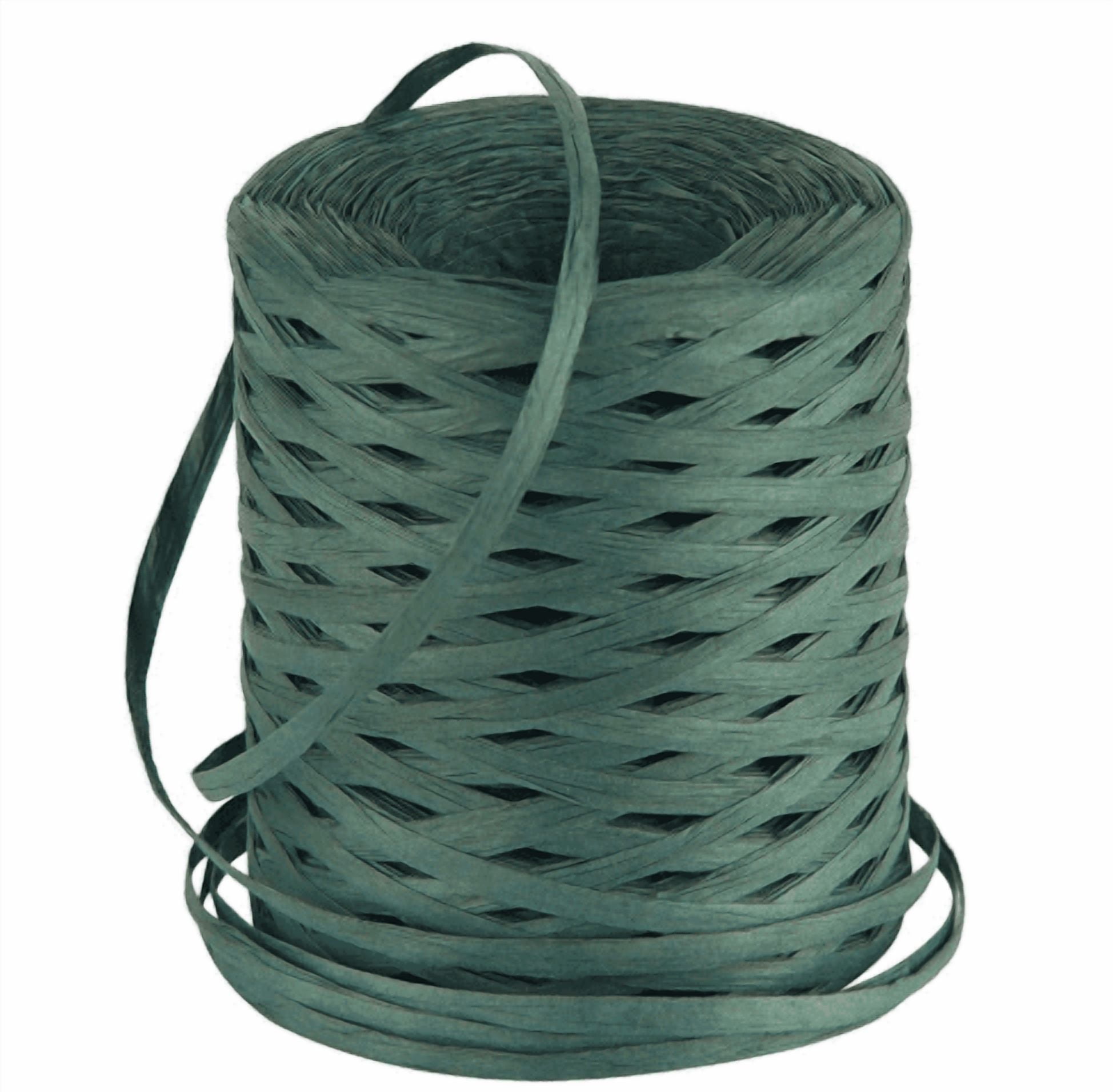 Green Ribbon for Gift Wrapping - Cuttte 218 Yards Raffia Yarn for ...