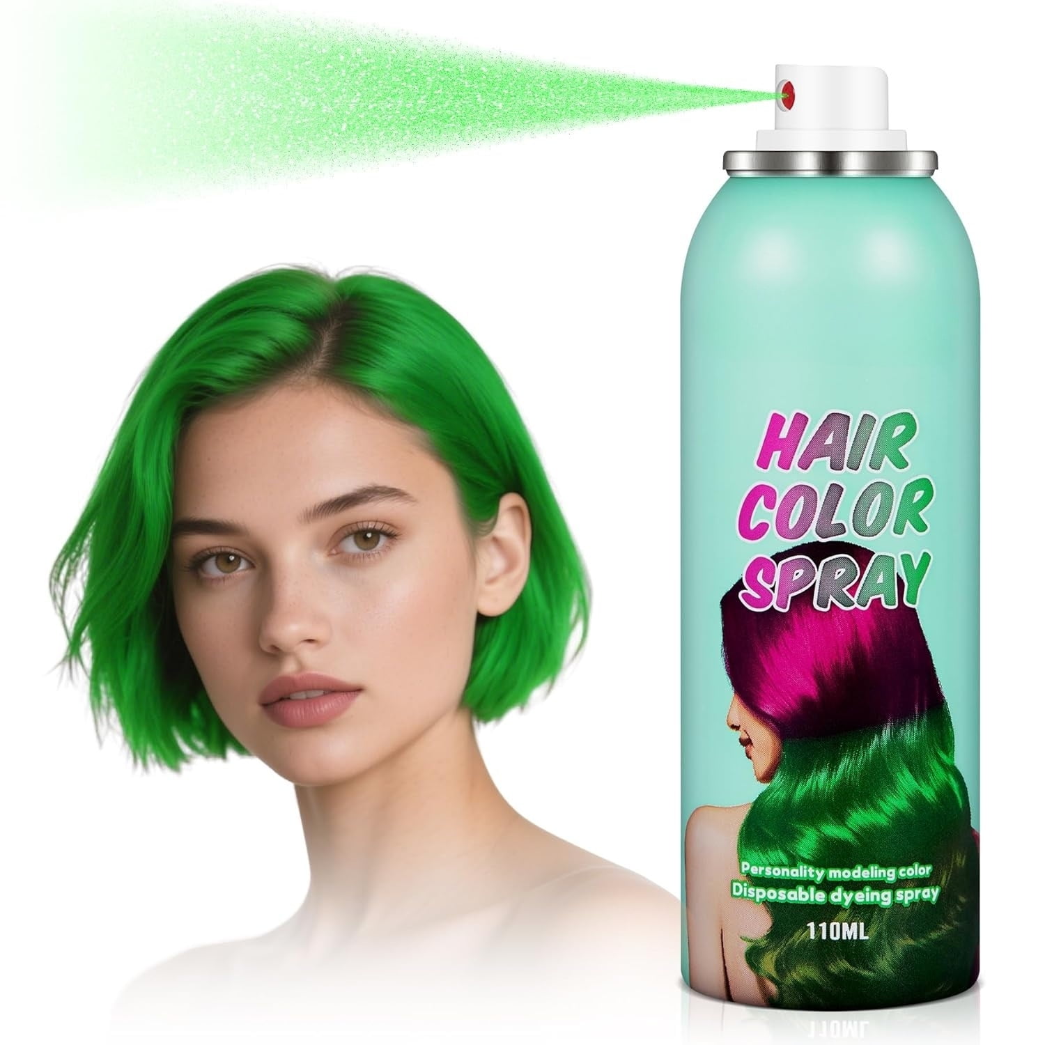 Green Root Touch Up Hair Color Dye,Temporary Hair Color Spray,Hair Wax ...