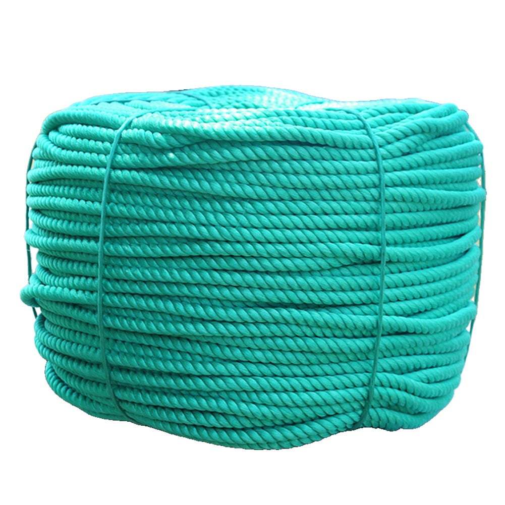 Green Rope Coil 6mm Dia X 20M Nylon Rope Tarpaulin Electrician Drainage ...