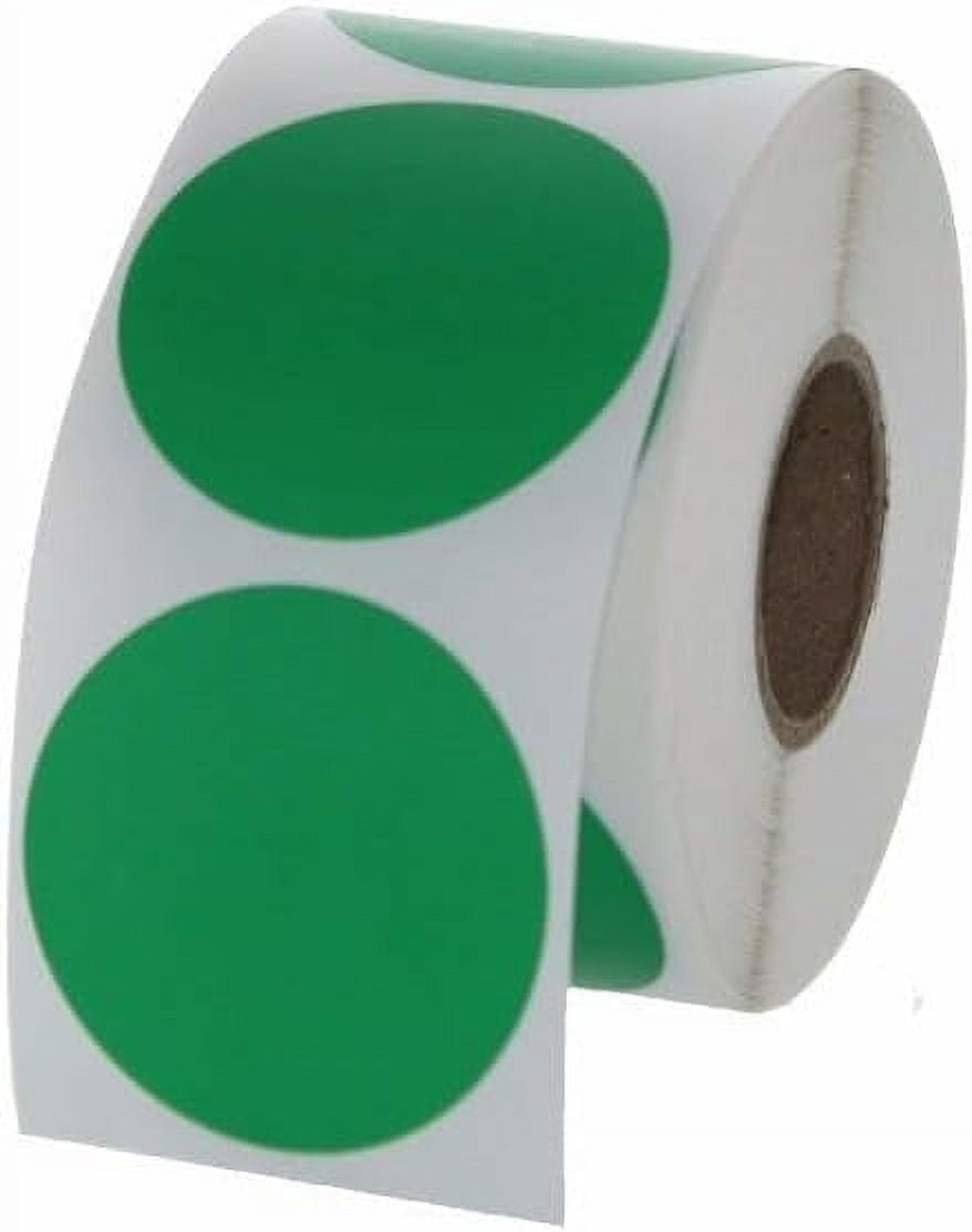 Green Round Color Coding Inventory Labeling Dot Labels/Stickers 1.5 ...