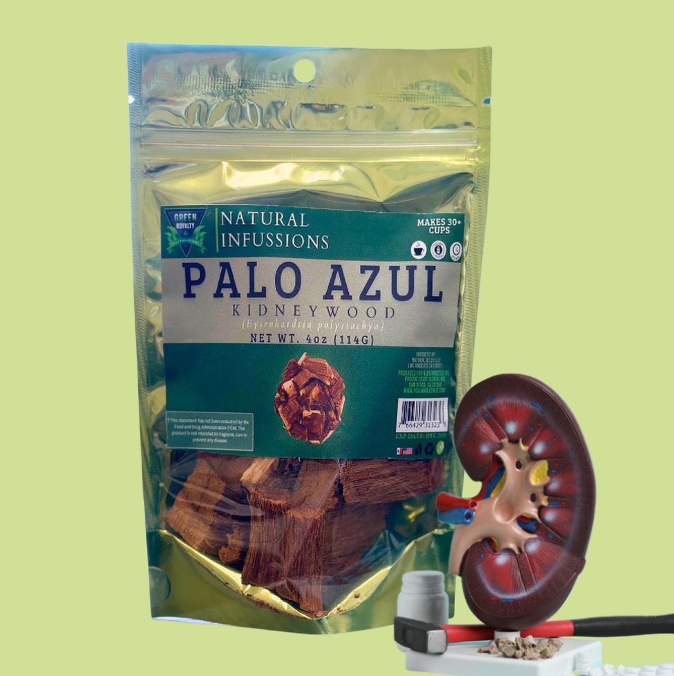 Green Royalty Natural Infussions Palo Azul Kidney Wood Tea, 2 Pack, 100 ...