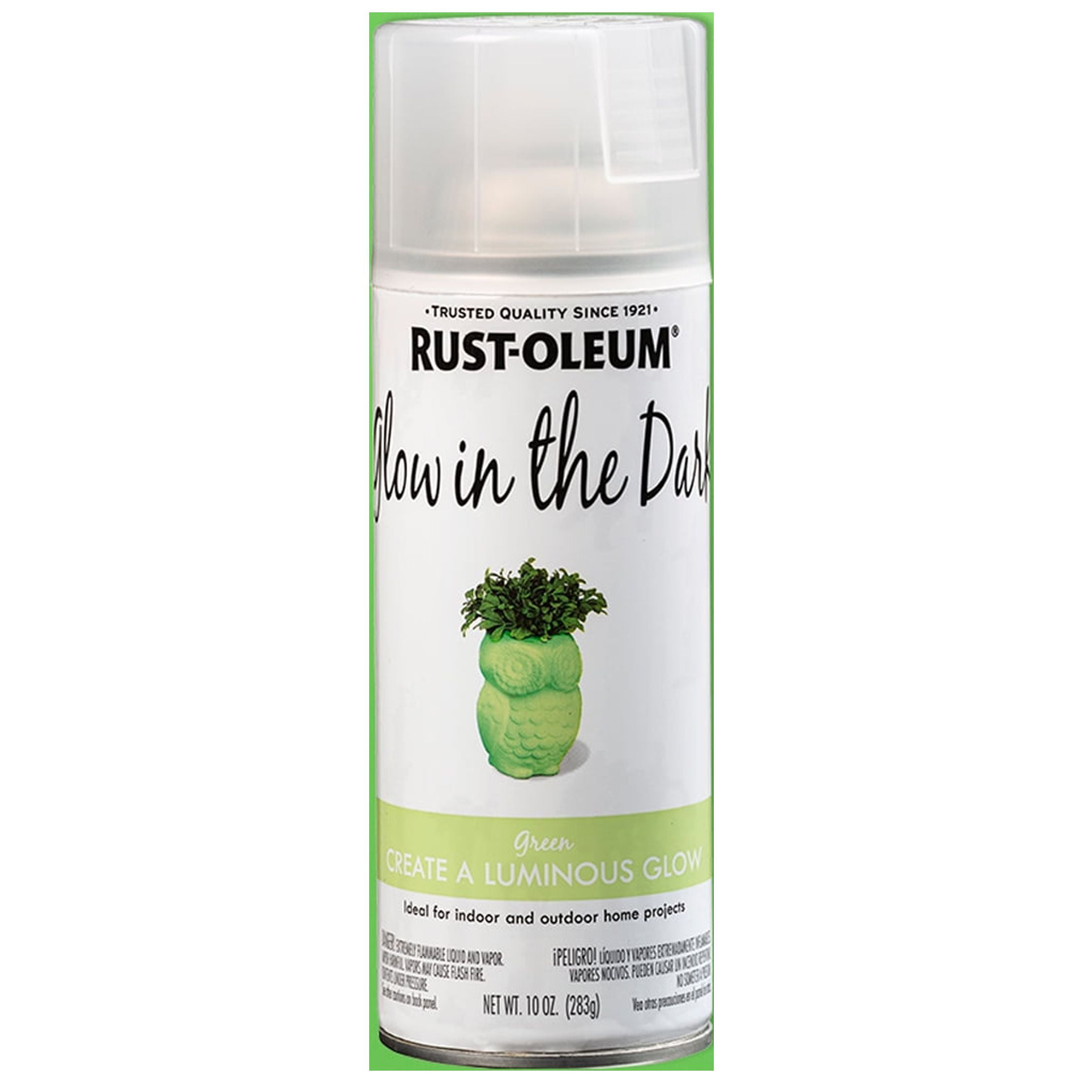 Green, Rust-Oleum Flat Specialty Glow in the Dark Spray Paint- 10 oz, 6 ...