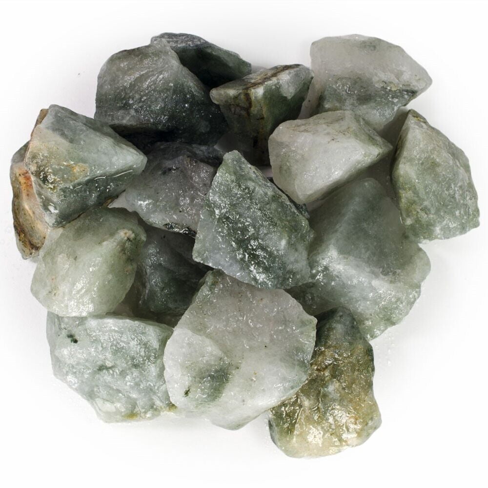 Green Rutile - Rough Rocks for Tumbling - Dispelling Fear and Anxiety ...
