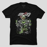 Green Samurai Superhero Scribble Art Anime, H15280 T-Shirt, for Men and ...