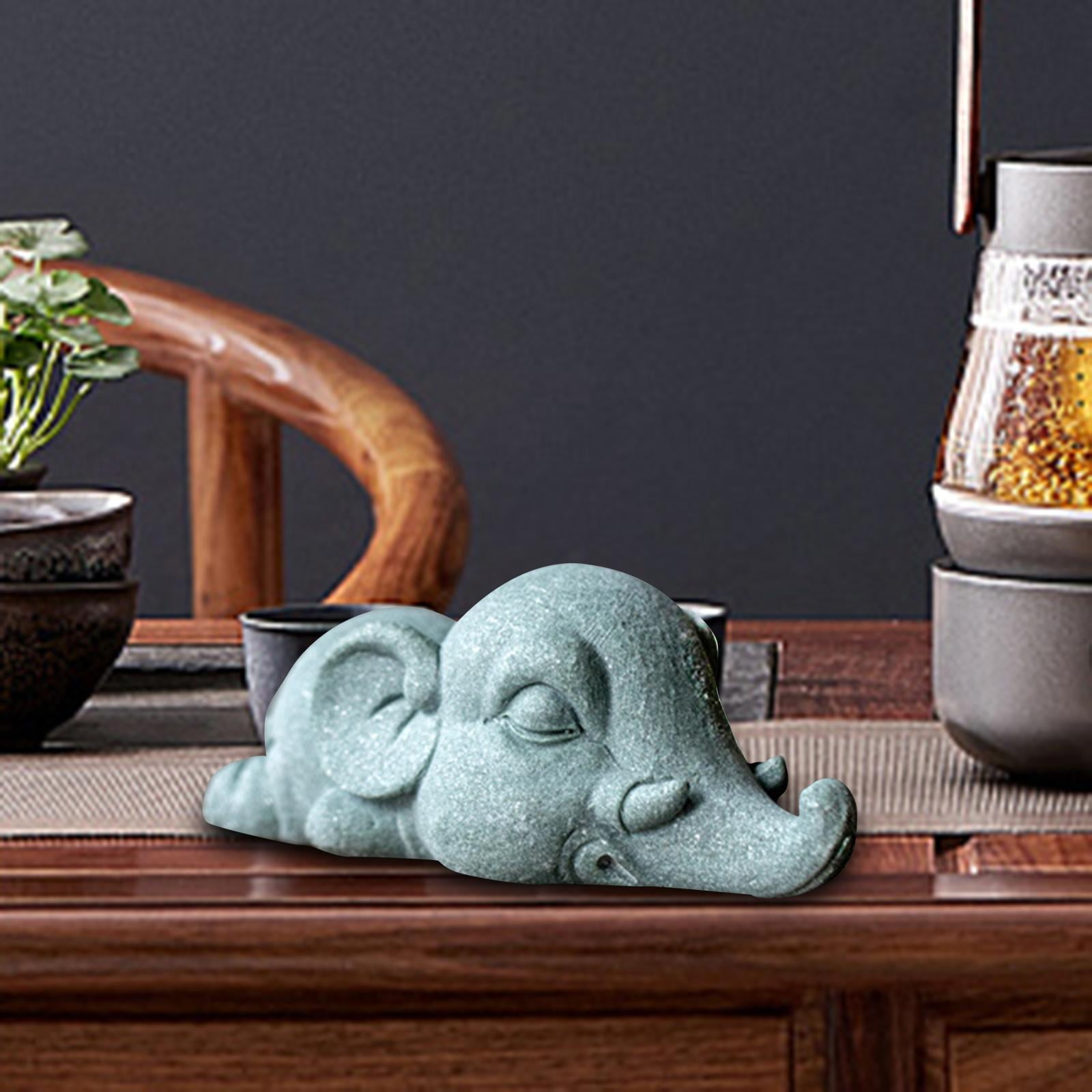 Green Sandstone Animal Mini Tea Pet Figurine DIY Terrarium Crafts Small ...