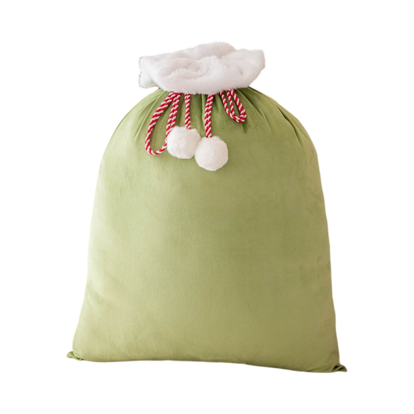 Green Santa Sack Christmas Gift Bag Velvet Christmas Sack 27.5" Jumbo ...